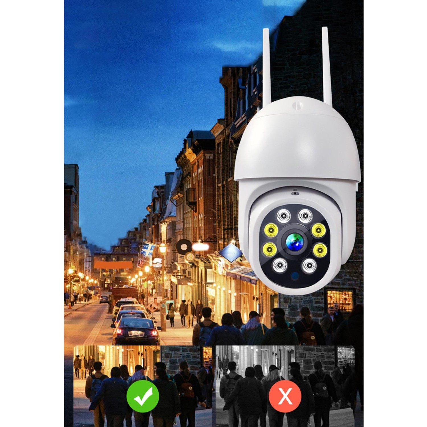 2mp Wifi Ip Kameralar 1080P Ev Iç Mekan Dış Mekan Için Fiyatı