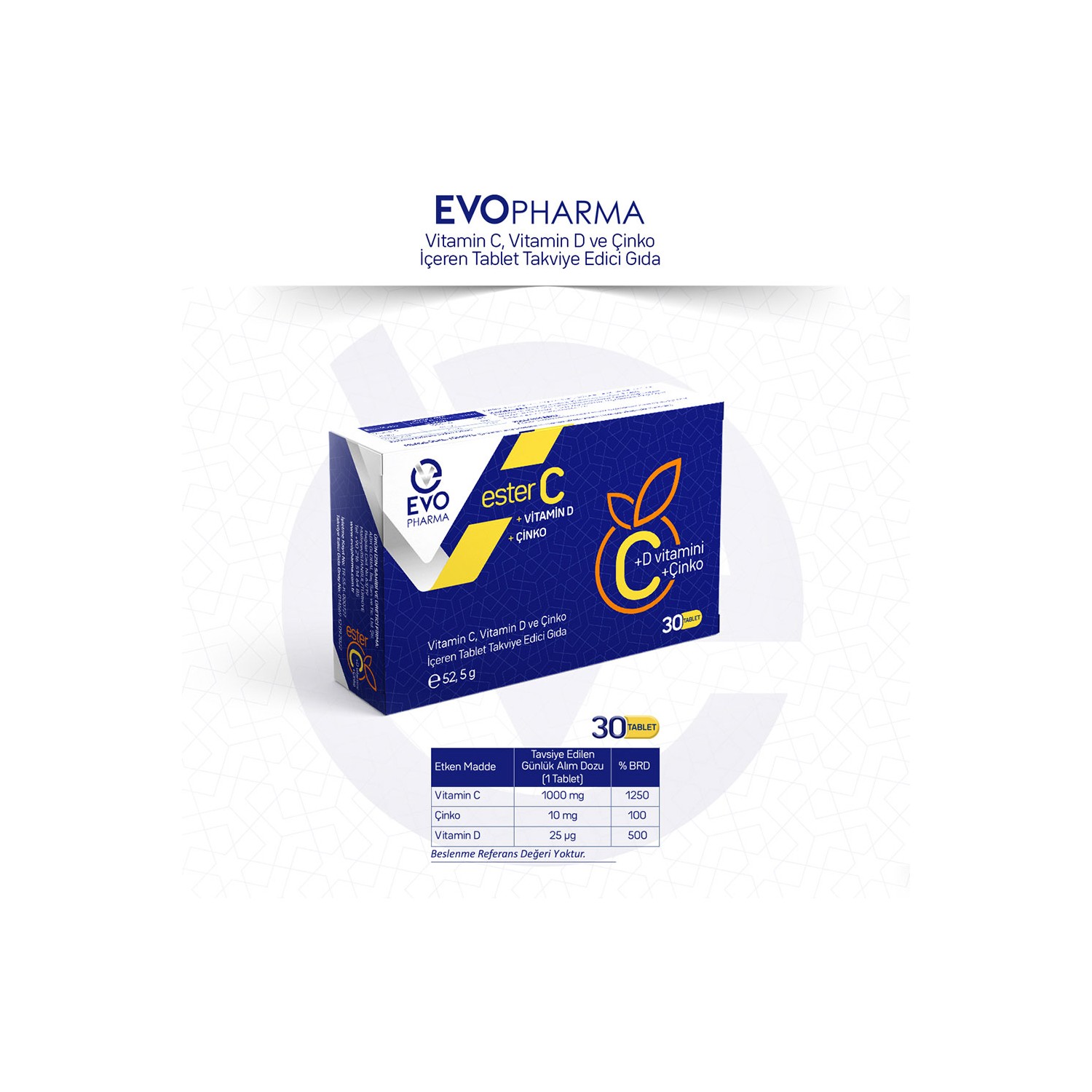 Evopharma Ester C Vitamin D Vitamin C ve Çinko Içeren Fiyatı
