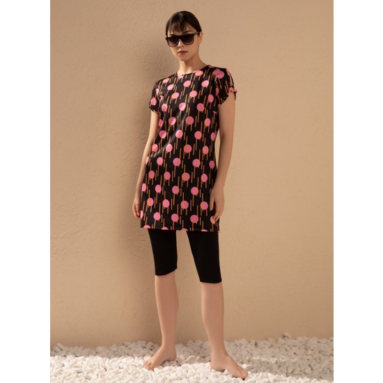 Mayo Bella Bonbon Lycra Yarım Kapalı Mayo Siyah Fiyatı