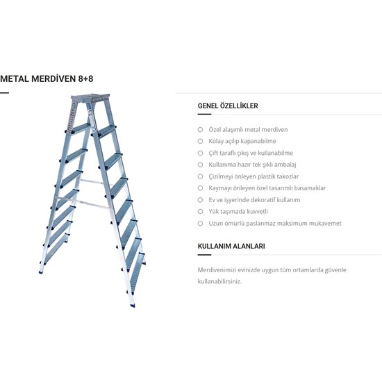 Saraylı Özel Alaşımlı Metal Çift Çıkışlı Çift Taraflı Seyyar Fiyatı