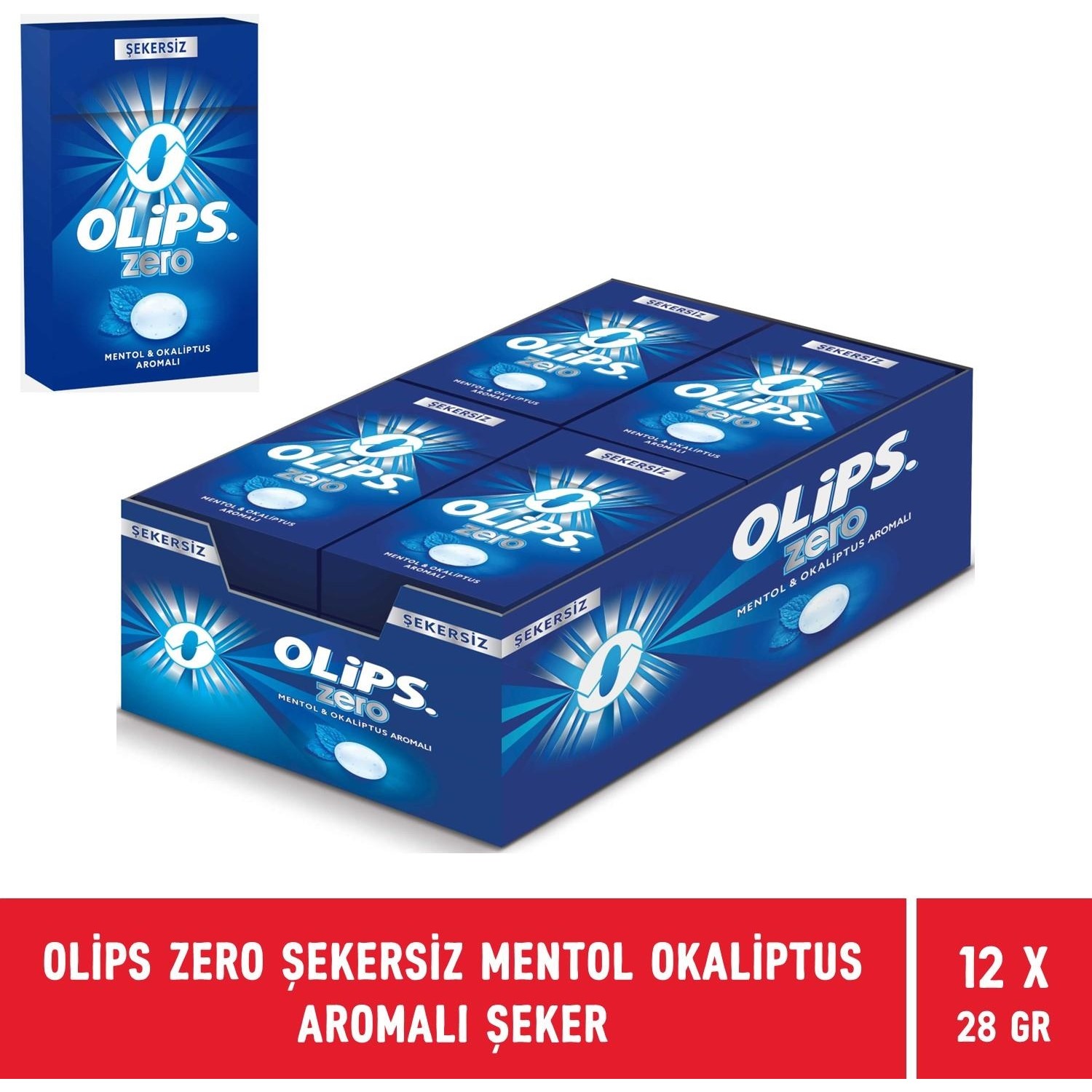 Olips Zero Şekersiz Mentol Okaliptus Aromalı Şeker 28 gr - Fiyatı