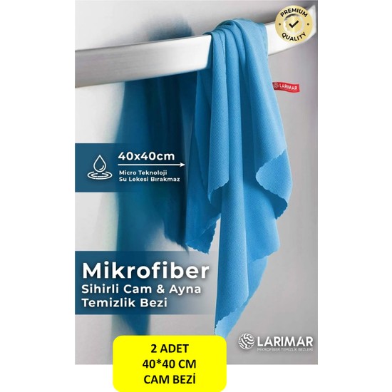 Larimar 21 Adet Karma Mikrofiber Temizlik Bezleri Zor Kir, Ahşap, Cam ...