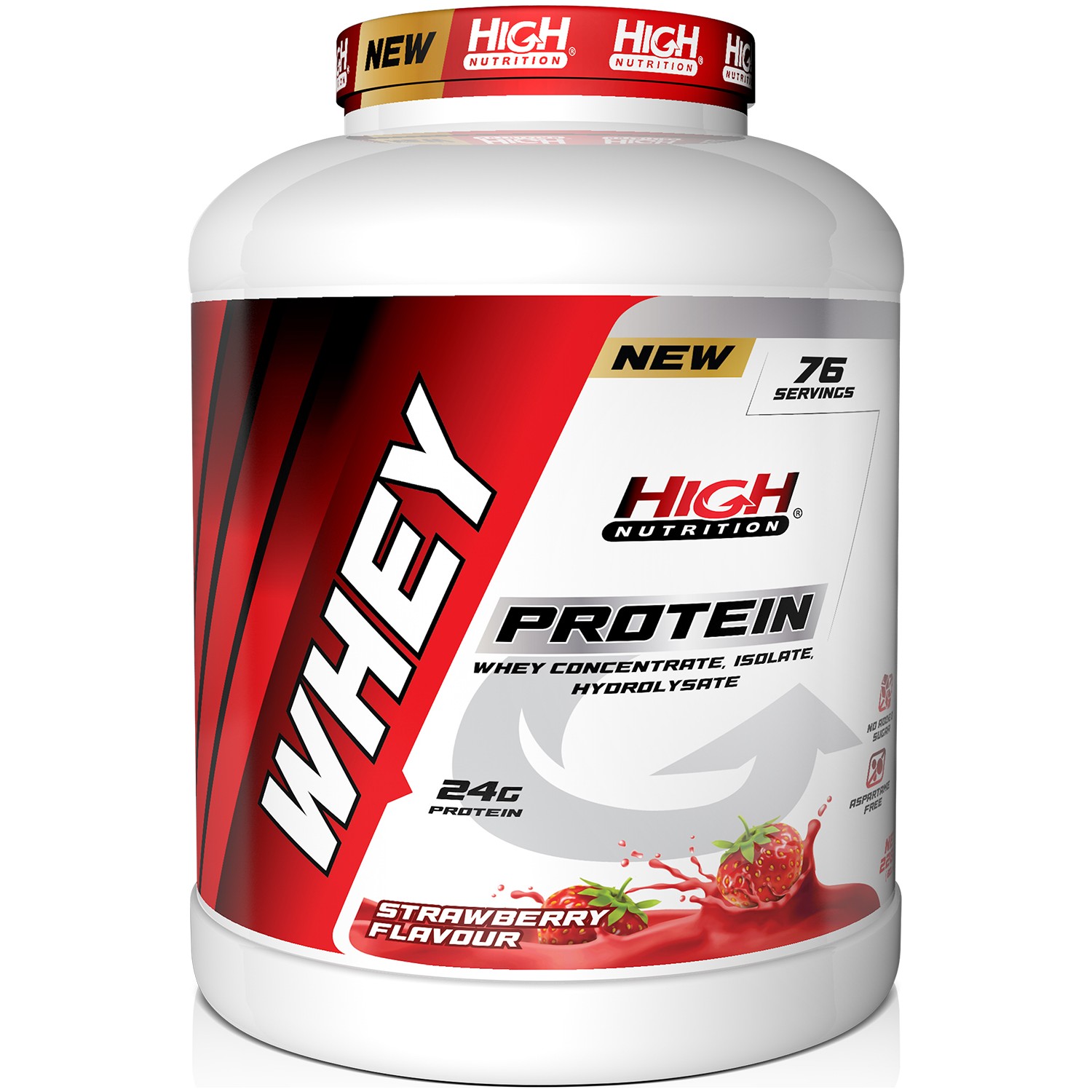 High Whey Protein Tozu 2280 gr Çilek Aromalı Protein Tozu 24 Fiyatı