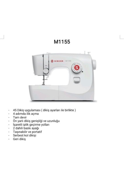 Singer M1155 Dikiş Makinesi Fiyatı - Taksit Seçenekleri
