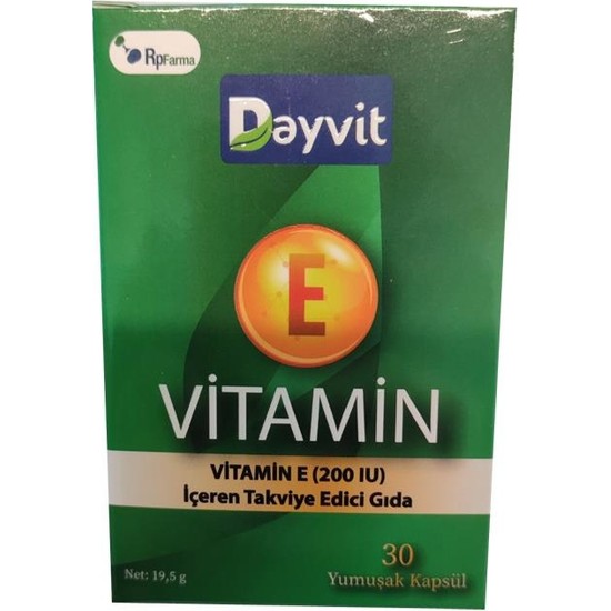 Dayvit Vitamin E 200 Iu 30 Kapsül Fiyatı - Taksit Seçenekleri