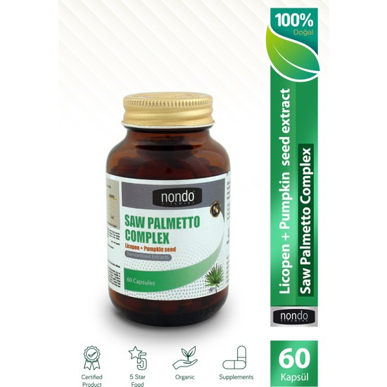 Nondo Saw Palmetto Complex 60 Kapsül Fiyatı - Taksit Seçenekleri