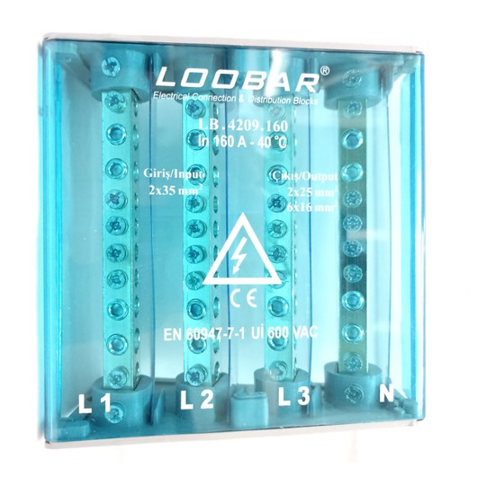 Loobar LB.4209.160 4 Kutup 2/9 160A Dağıtım Seti Fiyatı