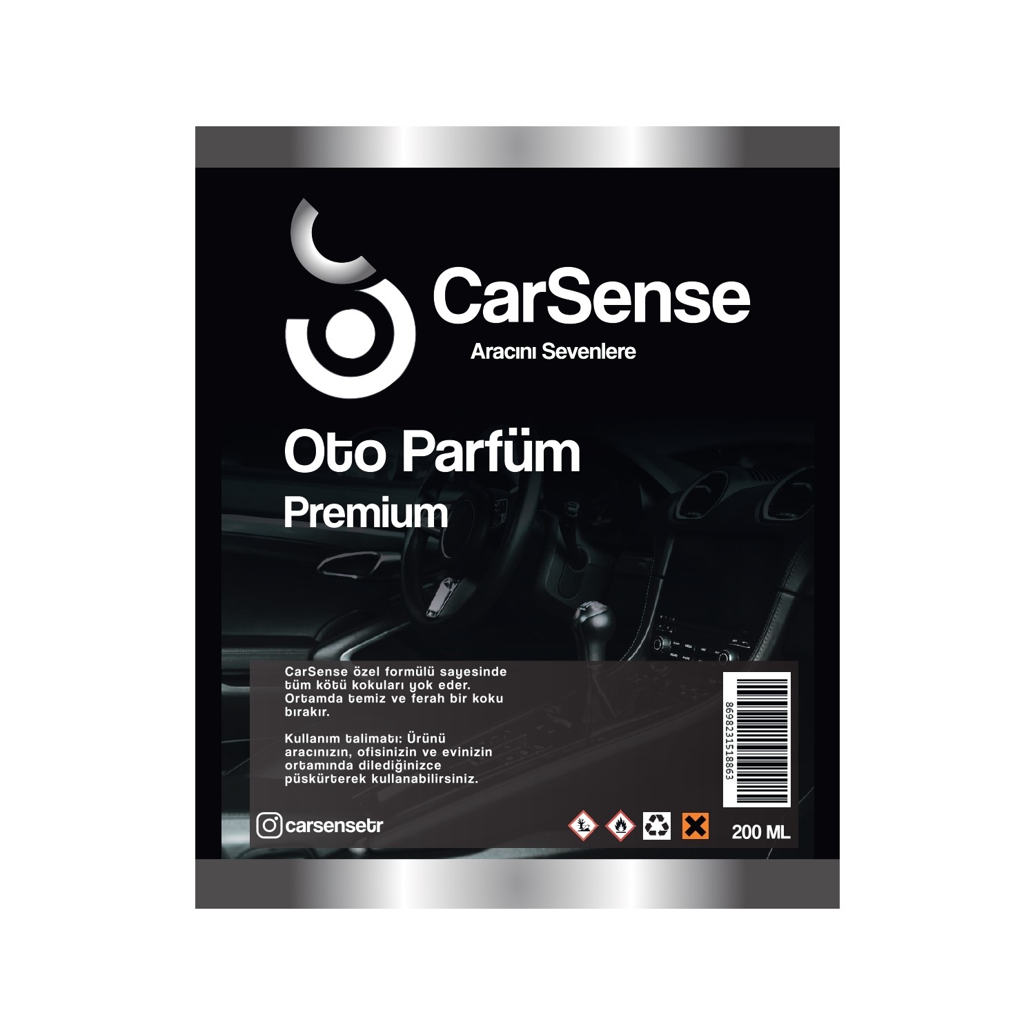 Carsense Oto Parfüm Premium - Sprey Araç Kokusu 200 ml Fiyatı