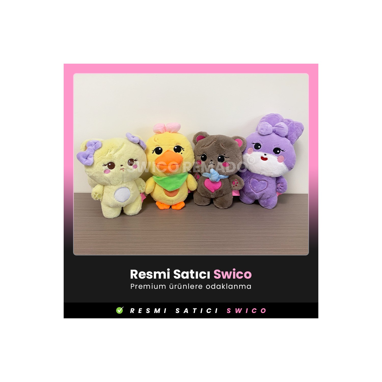 Swico Remado Kpop Blackpink Temalı Sooya Peluş Oyuncak (Yurt Fiyatı