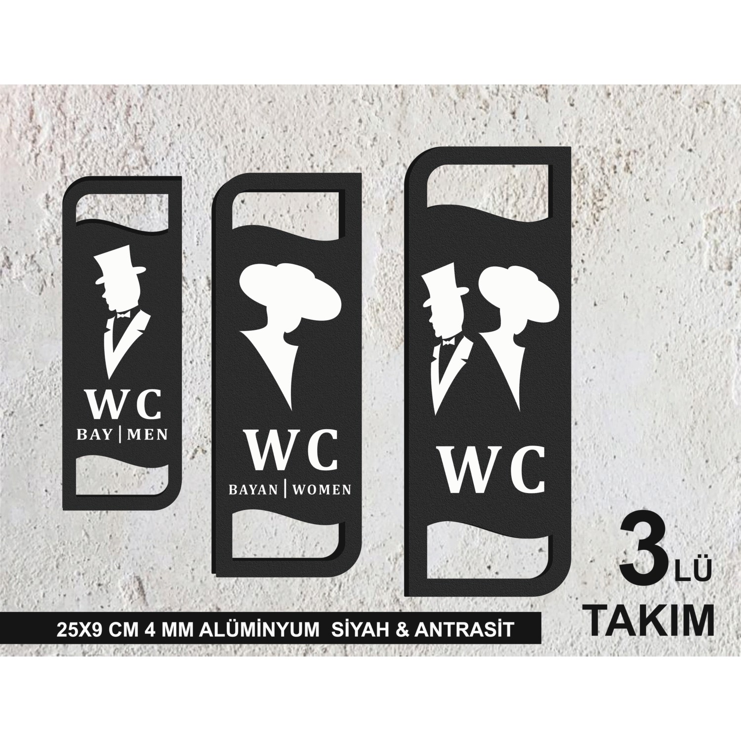 Zafrak Reklam Wc Tabela Wc Yönlendirme Tabelası Wc , Bay Wc, Fiyatı