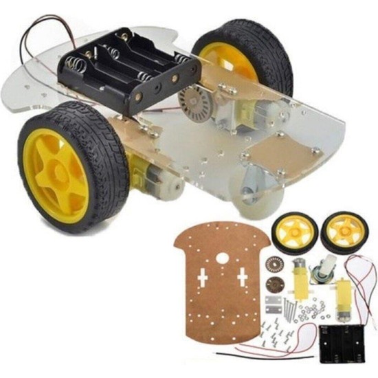 Arduino 2WD Araç Şase Kiti Robot Araba Kiti 2WD Robot Kit Fiyatı