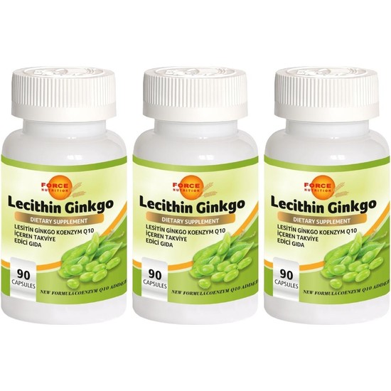 Force Nutrition Lecithin Ginkgo Coenzyme Q10 3 x 90 Kapsül Fiyatı