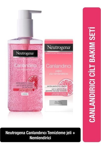 Neutrogena Canlandırıcı Temizleme Jeli 150 ml + Nemlendirici 50 ml