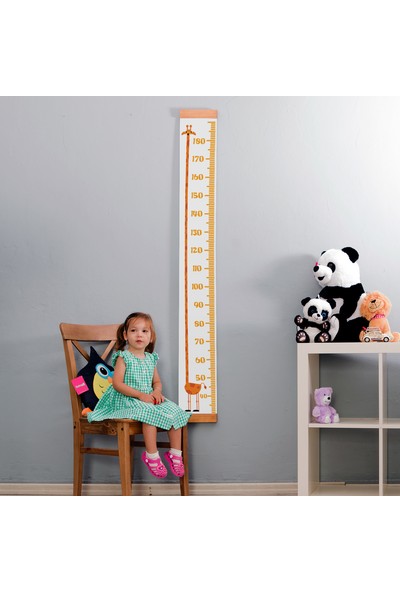 Hediye Sepeti Zürafa Arkadaşım Boy Ölçme Cetveli