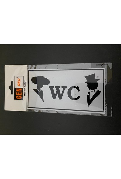 Gendec Wc Tuvalet Bay Bayan 8 cm x 15 cm Gendec Wc Tuvalet Bay Bayan 8 cm x 15 cm