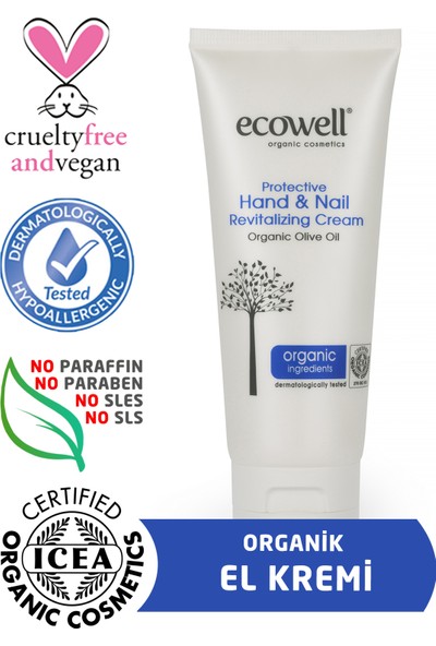 Ecowell Organik Koruyucu Onarıcı El Ve Tırnak Bakım Kremi(100 Ml)