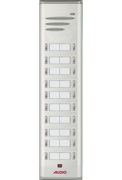 AUDIO 004845 E20 Çift Butonlu Zil Panel 20 Buton AUDIO 004845 E20 Çift Butonlu Zil Panel 20 Buton