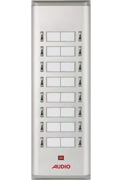 AUDIO 004853 E16 Yan Sıra Çift Butonluuzun Zil Paneli 16 Buton