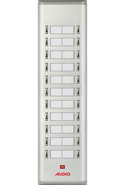 AUDIO 004853 E22 Yan Sıra Çift Butonlu Uzun Zil Paneli 22 Buton