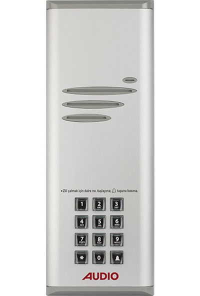 AUDIO 008331 Hoparlörlü Tuş Takımlı Zil Paneli