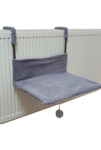 Sidentra Kedi Radyatör Yatağı Kül Gri