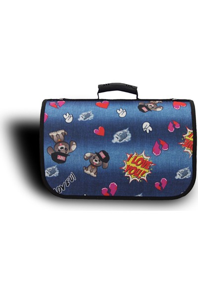 Purple Shopping Desenli Şeffaf Kedi Köpek Taşıma Çantası