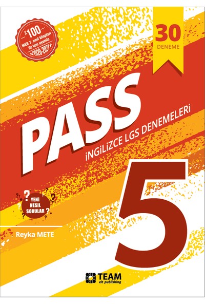 Team Elt Publishing Pass 5 - 32 Adet Yeni Nesil LGS Deneme Sınavı