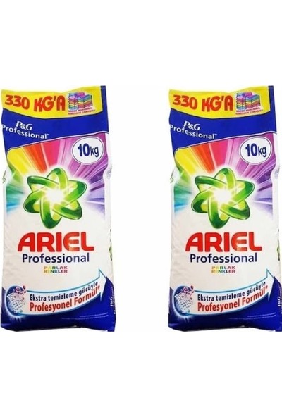 Ariel Parlak Renkler 10 kg 2'li Ariel Parlak Renkler 10 kg 2'li
