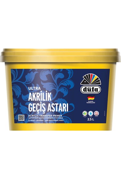 DÜFA İç Cephe Ultra Akrilik Geçiş Astarı 2.5 LT DÜFA İç Cephe Ultra Akrilik Geçiş Astarı 2.5 LT