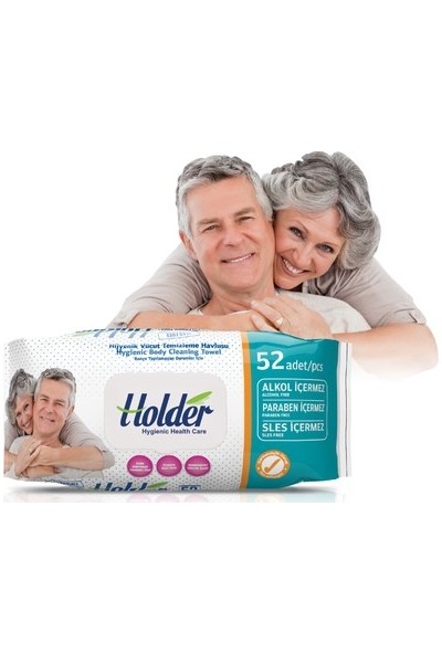 Holder Hijyenik Vücut Temizleme Havlusu 52'li