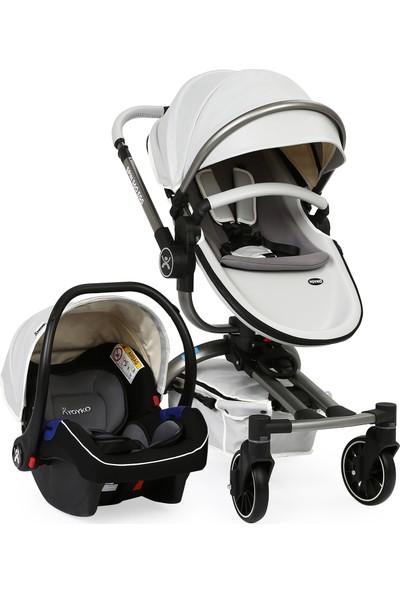 Yoyko Spin 360 Derece Dönebilen Bebek Arabası Gri Kasa Yoyko Spin 360 Derece Dönebilen Bebek Arabası Gri Kasa