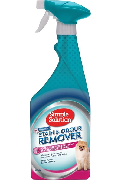 Simple Solution Bahar Kokulu Kedi ve Köpek Leke ve Koku Giderici Sprey 750 ml Simple Solution Bahar Kokulu Kedi ve Köpek Leke ve Koku Giderici Sprey 750 ml