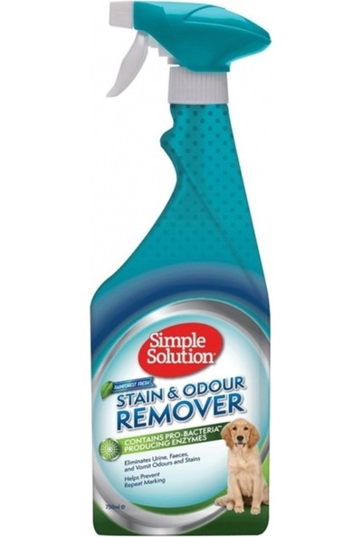 Simple Solution Orman Kokulu Kedi ve Köpek Leke ve Koku Giderici Sprey 750 ml Simple Solution Orman Kokulu Kedi ve Köpek Leke ve Koku Giderici Sprey 750 ml