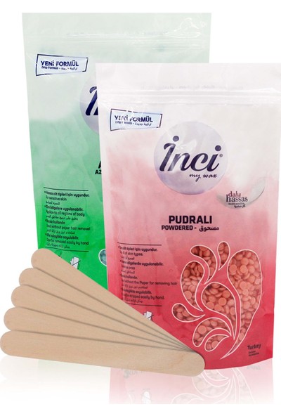 İnci Ağda 2 Kutu - Pudralı Özel Bölgeler İçin + Azulen Hassas Ciltler İçin İnci Ağda 2 Kutu - Pudralı Özel Bölgeler İçin + Azulen Hassas Ciltler İçin