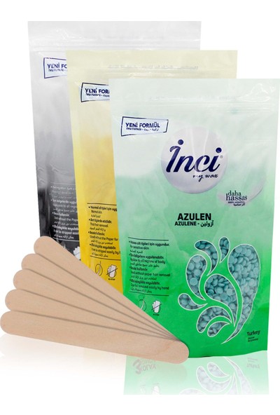 İnci Ağda 3 Kutu - Azulen, Naturel ve Peeling Etkili Siyah İnci Ağda 3 Kutu - Azulen, Naturel ve Peeling Etkili Siyah