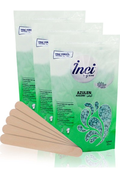 İnci Ağda 3 Kutu - Azulen Hassas Ciltler İçin İnci Ağda 3 Kutu - Azulen Hassas Ciltler İçin