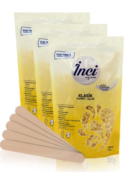 İnci Ağda 3 Kutu - Naturel Sert Tüyler İçin İnci Ağda 3 Kutu - Naturel Sert Tüyler İçin