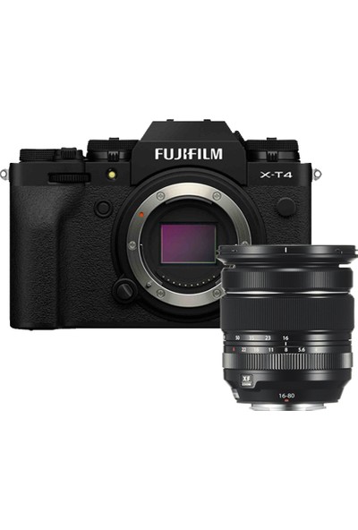 Fujifilm X-T4 Siyah + Xf 16-80 mm Lens Kit