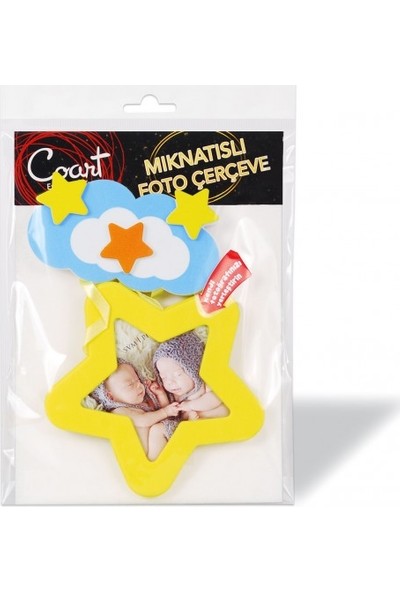 Artikel DP-006E Mıknatıslı Yıldızlar Eva Fotoğraf Çerçevesi Süsü 5