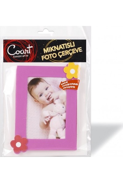 Artikel DP-006F Mıknatıslı Pembe Eva Fotoğraf Çerçevesi Süsü 6