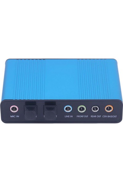 USB harici 6 kanal ses kartı 5.1 S/PDIF Optik harici ses kartı