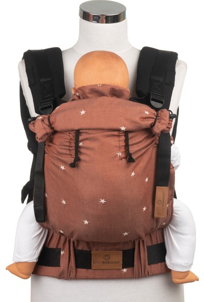 New Age Bebekle Büyüyen %100 Pamuklu Ergonomik Bebek Kanguru (0-4 Yaş) - STARS BAKIR