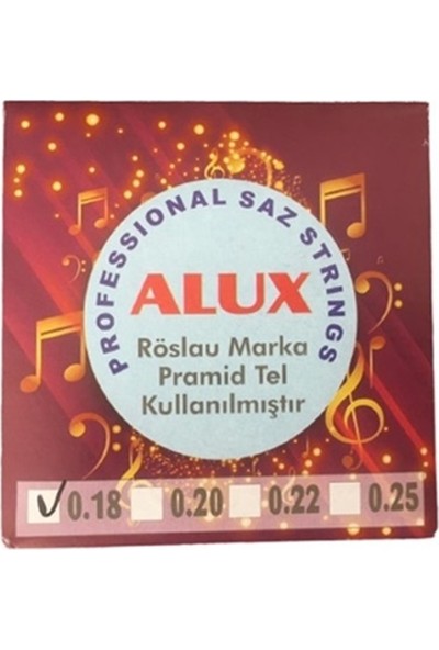 Alux ALX018P Bağlama Teli Kısa Sap Pramid