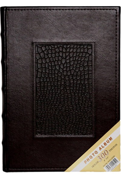 Sara 10 x 15 cm 300’LÜK Deri Lüks Fotoğraf Albümü Siyah