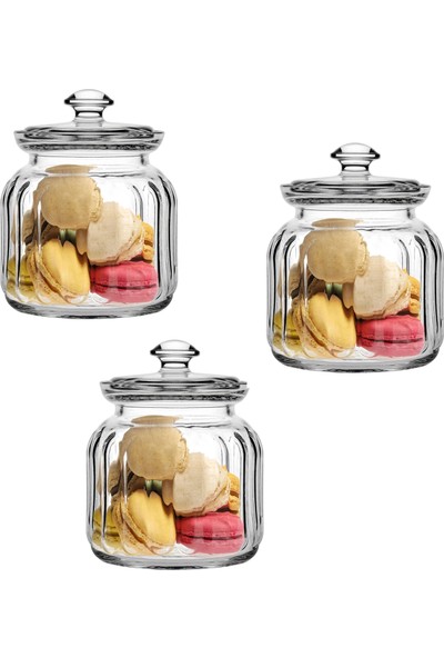 Paşabahçe 96374 Viva Cam Kavanoz - Cam Saklama Kabı 3'lü 900 cc Paşabahçe 96374 Viva Cam Kavanoz - Cam Saklama Kabı 3'lü 900 cc