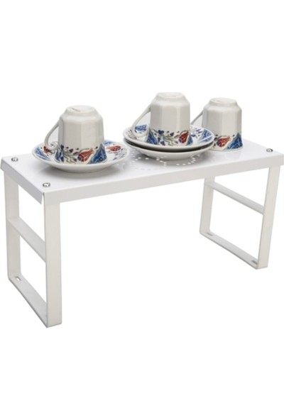 Meleni Home Metal Dolap İçi Raf Düzenleyici Mutfak Masası Tezgah Üstü Organizer