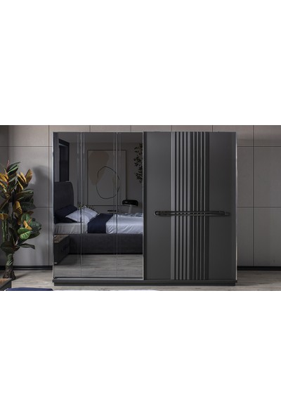 Cadde Yıldız Ruby Sürgülü Gardrop