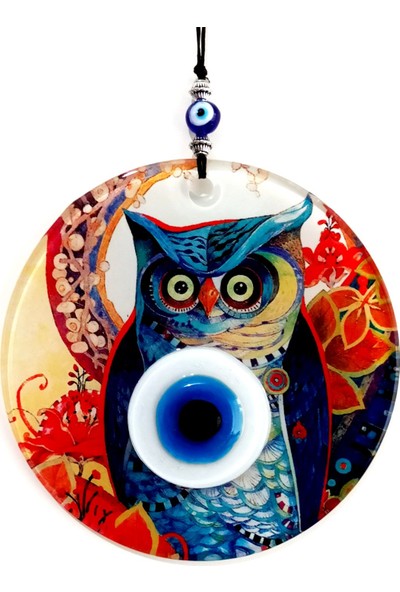 Mixperi 12 Santimetre Füzyon Cam El Yapımı Dekoratif Baykuş Duvar Süsü Nazarlık Mixperi 12 Santimetre Füzyon Cam El Yapımı Dekoratif Baykuş Duvar Süsü Nazarlık