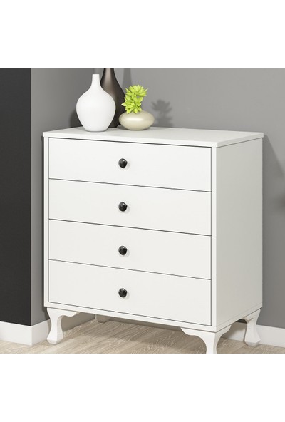 Missia Mobilya Torino Şifonyer Beyaz-Beyaz Missia Mobilya Torino Şifonyer Beyaz-Beyaz