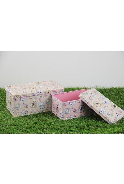 Royelia 2'li Metal Dikdörtgen Kutu